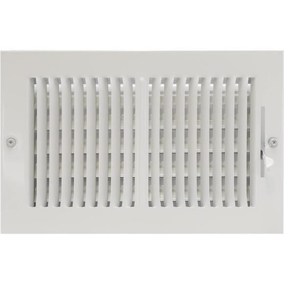 Other | 1 X 6 Inch Duct Opening White Air Vent Cover For Wall Or ...